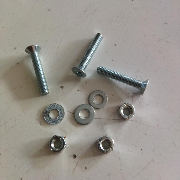 Jual Baut JF+mur+ring plat galvanis m5x30 full drat - Kab. Tangerang ...