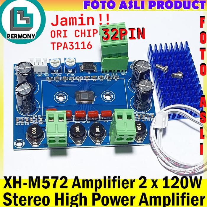 Jual Tpa3116d2 2x120w Xh-m574 Stereo Amplifier 2x120 Watt Class D Xh ...