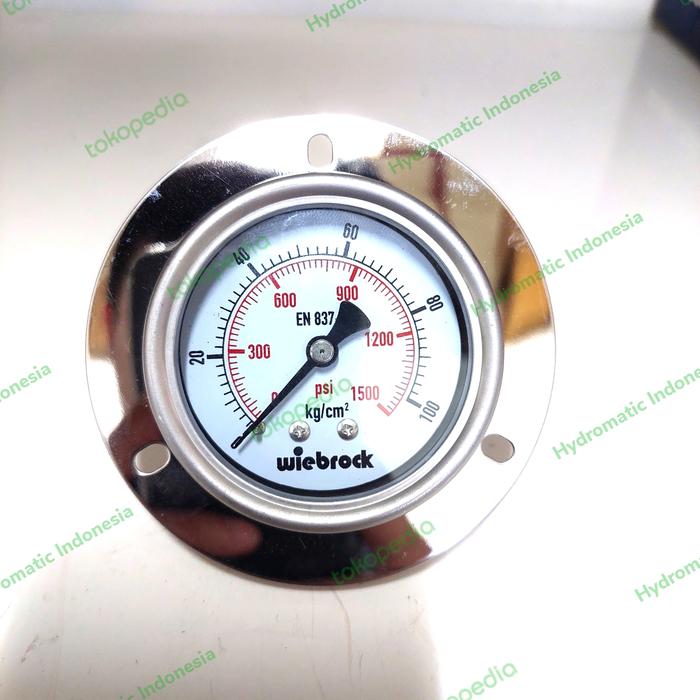 Jual 25KG/CM2 PRESSURE GAUGE WIEBROCK 2.5" INCH STAINLESS PAYUNG ...