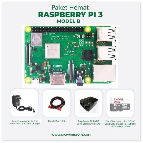 Jual Paket Hemat Raspberry Pi 3 Model B Siap Pakai - Kota Bekasi - DigiWare Store Bekasi | Tokopedia