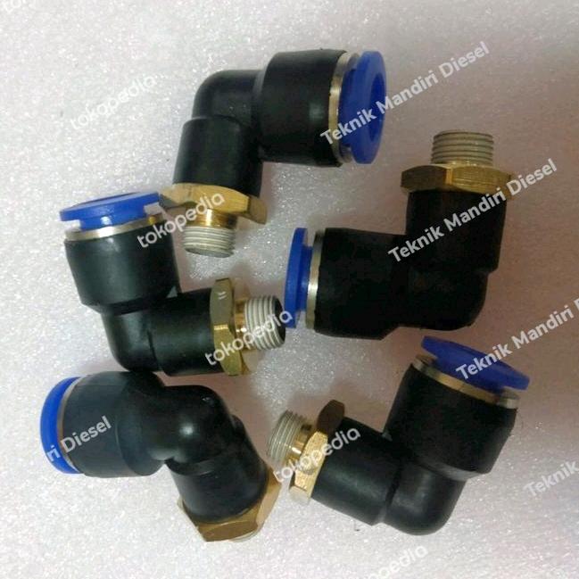 Jual Fitting nepel Pneumatic Elbow /nepple pneumatic PL 6-1/8(M8) - Jakarta Barat - Teknik ...