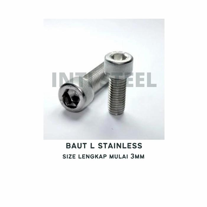 Jual BAUT L M8x40 STAINLESS / BAUT L STAINLESS M8x40 / BAUT SOCKET - Kota Semarang - INTI STEEL ...