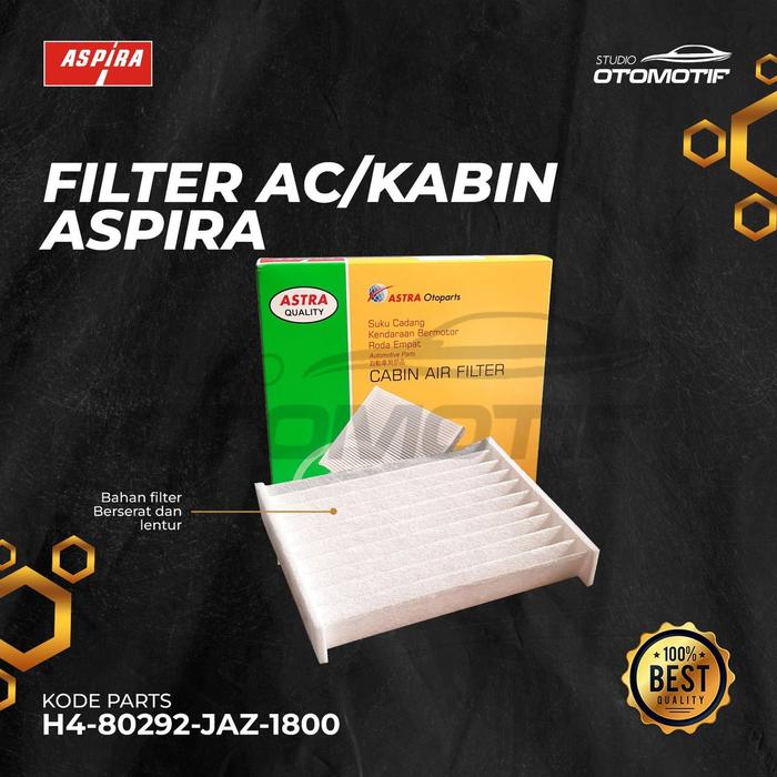 Jual ASPIRA FILTER AC HRV BRV GEN1 GEN2 2016-2023 FILTER KABIN H4-80292 ...