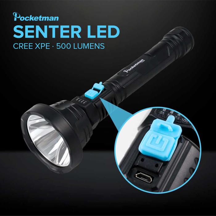 Jual Senter Led Super Terang Jarak Jauh / Senter Torch Led Cree Outdoor ...