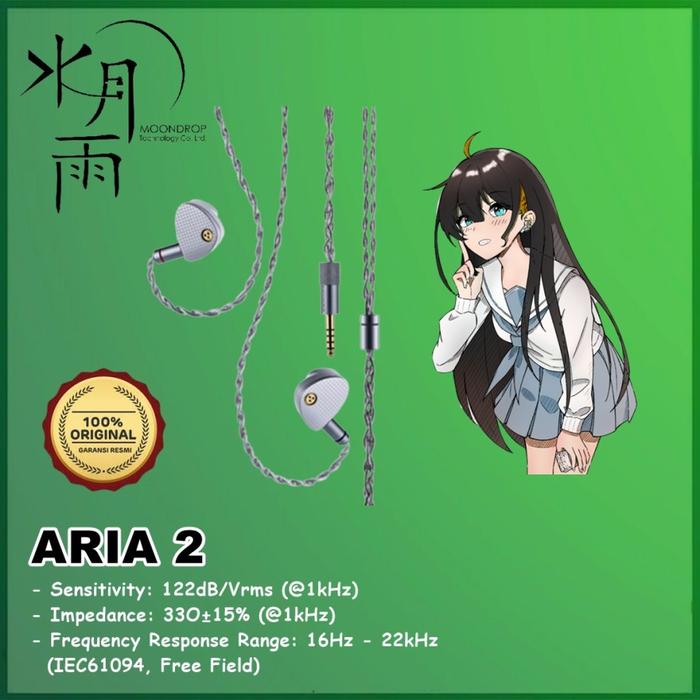 Promo Moondrop Aria 2 II Diaphragm Driver In-Ear Monitor Earphone Aria2 Arya Cicil 0% 3x ...