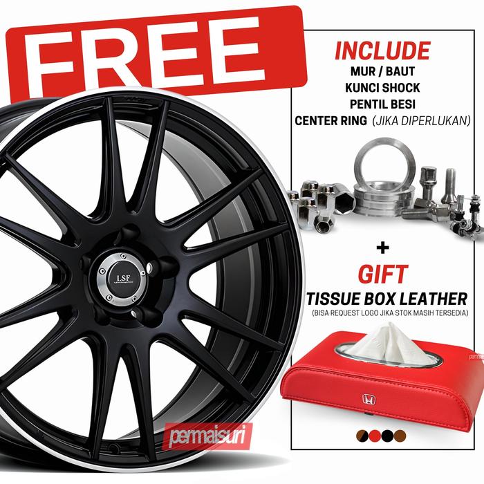 Promo GenZo LSF2 R18 Black Velg Alphard, Venturer, Zenix, Lexus RX ...