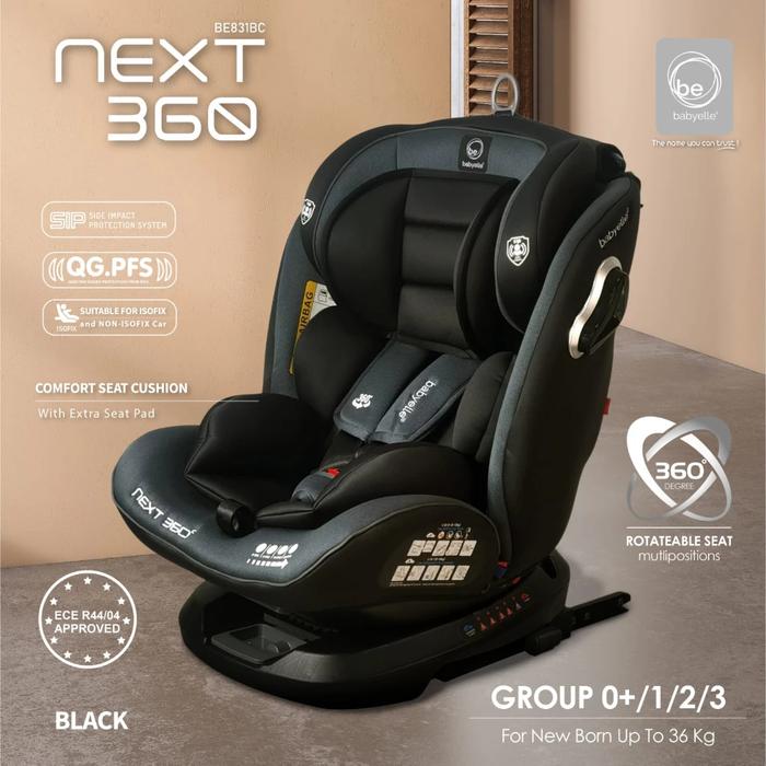 Jual Car Seat Babyelle Next 360 Derajat & Baby Elle Spin 360 Kursi ...