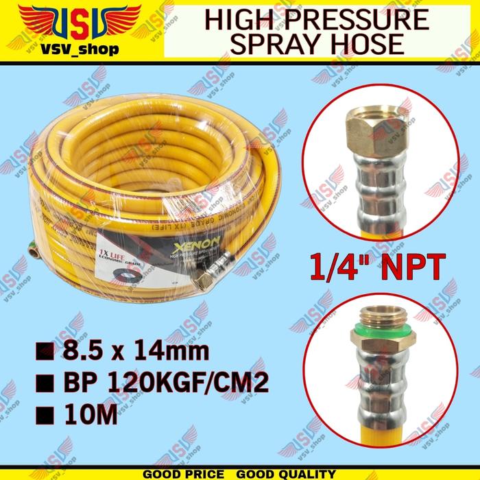 Jual Selang Kompressor High Pressure 10m Selang Angin 8.5x14mm Selang ...