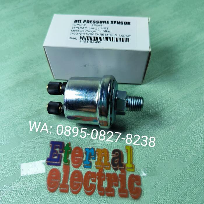 Jual VDO Oil Pressure Sensor VDO 2Pin 10Bar 1/4-27NPT 0 - 10 Bar VDO Genset - Kota Tangerang ...