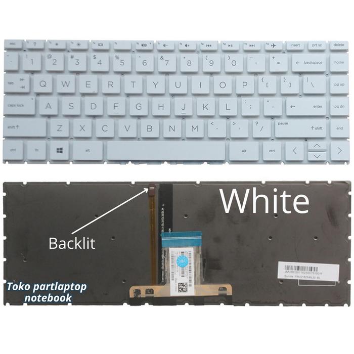 Jual Keyboard HP Model 14-cm0094AU backlit - original product - Putih ...