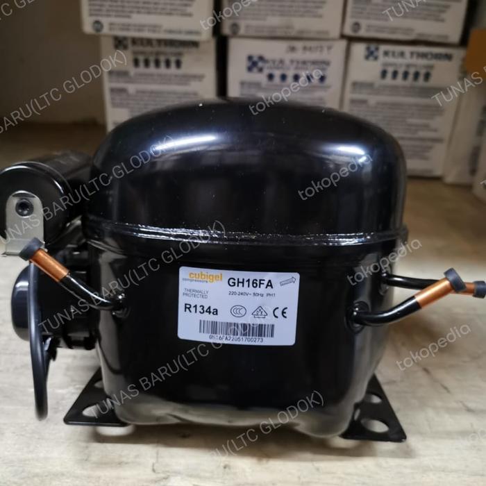 Jual COMPRESSOR CUBIGEL GH16FA PENGGANTI KULTHORN AE2415Y 1/2PK R134A - Jakarta Barat - TUNAS ...