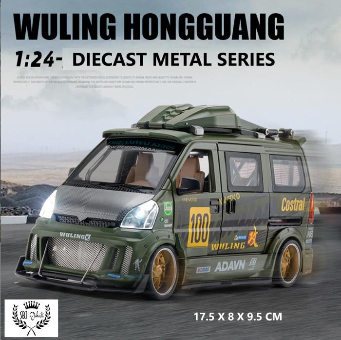 Promo Diecast miniatur mobil WULING EV SKALA 1:24 Racing series ukuran ...