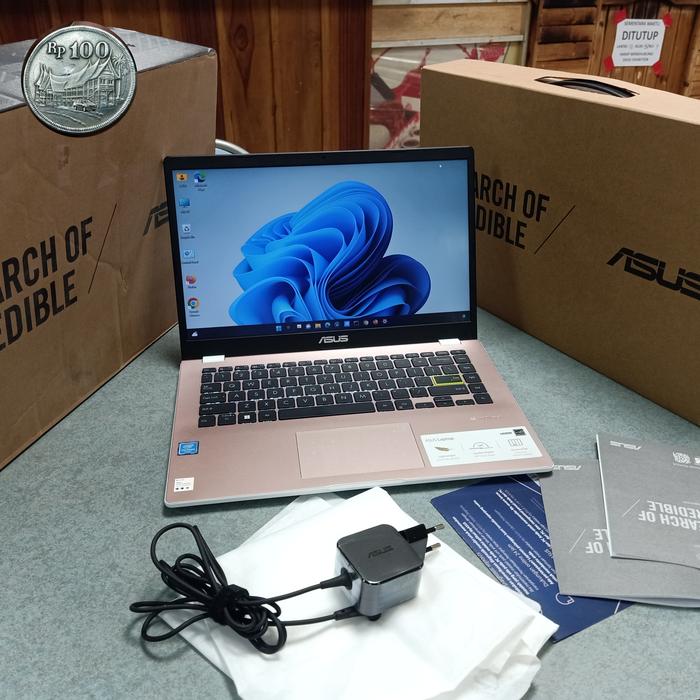 Jual LAPTOP ASUS VIVOBOOK WARNA PINK ROSE GOLD RAM 4GB.SSD 512GB.14 ...