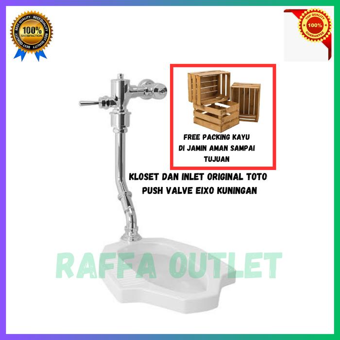 Promo closet jongkok toto ce9 komplit push valve - CE9 SET EIXO - Kota ...
