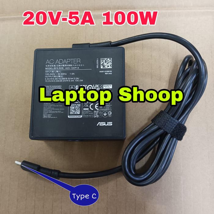 Jual Adaptor Charger ASUS ROG Zephyrus G14 G15 M16 M17 S17 Type C 100W ...