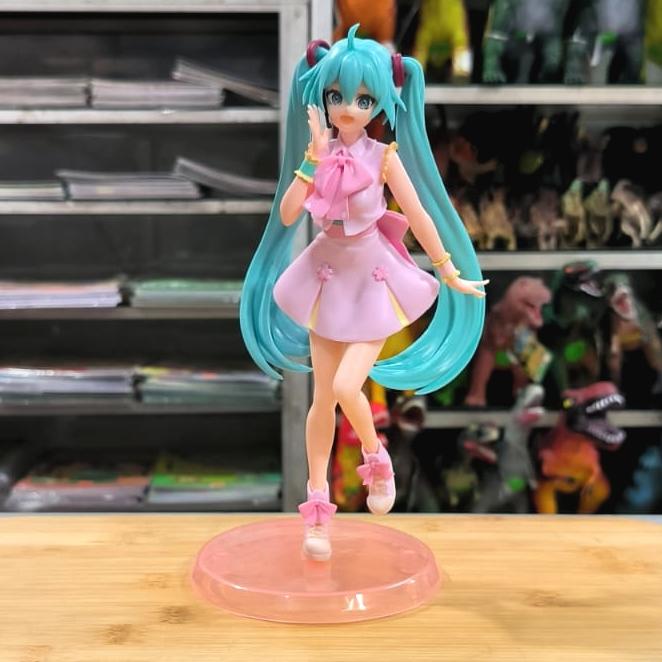 Jual Action Figure Hatsune Miku CV01 Vocaloid Blue Hair Pink Dress ...