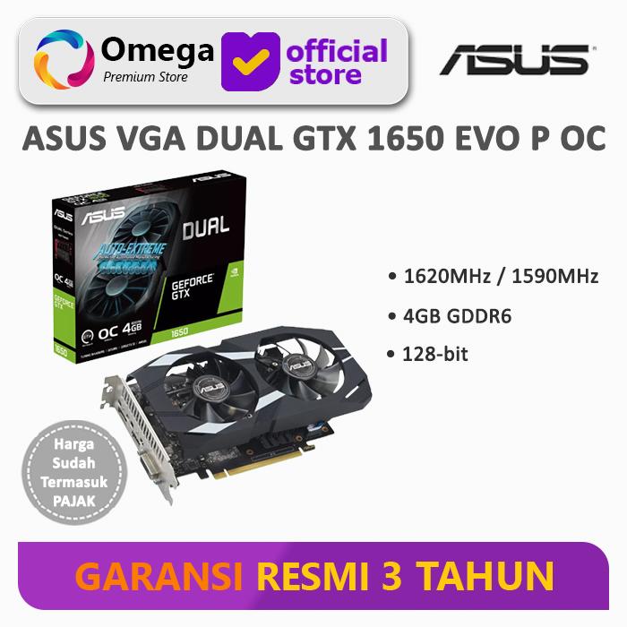 Promo VGA ASUS Dual GeForce GTX 1650 4GB DDR6 Evo P OC Edition Cicil 0% 3x - Kota Medan - Omega ...