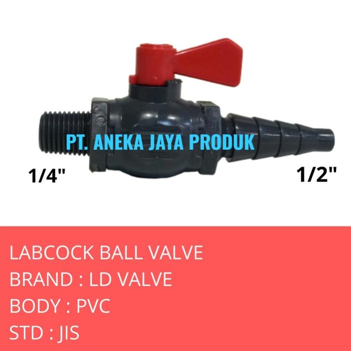 Jual LD VALVE- LABCOCK BALL VALVE PVC 1/4" X 1/2" - Jakarta Utara ...