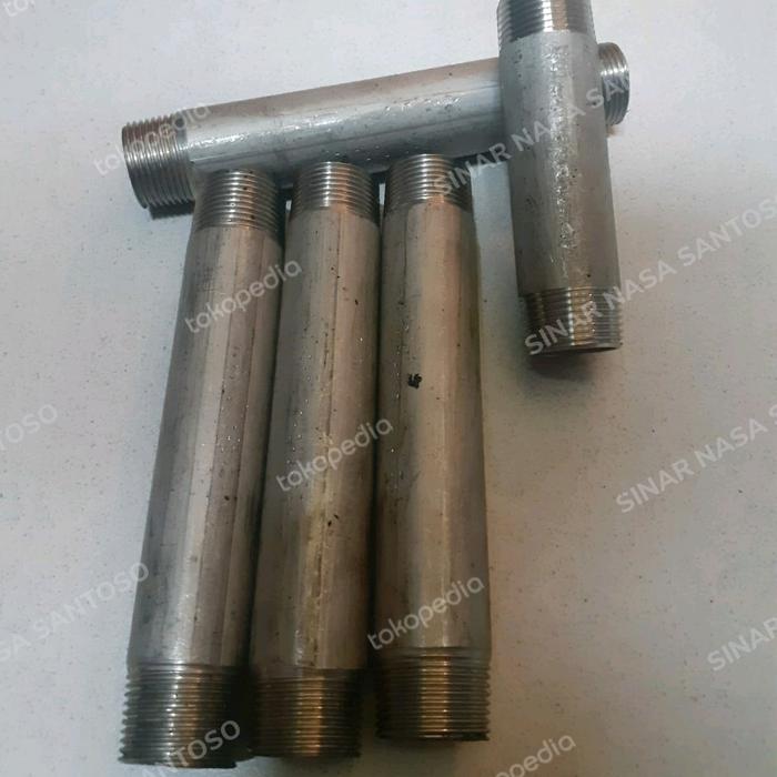 Jual Pipa Nepel SS 304 ( 20cm ) 3/4" inch / Pipa Nepel Stainless SS 304 - Jakarta Barat - SINAR ...