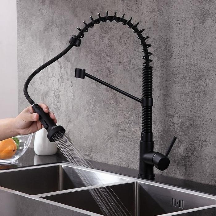 Jual Kran PANTRY Black/ Kran Kitchen Sink Bak Cuci Piring/Kran Panas ...