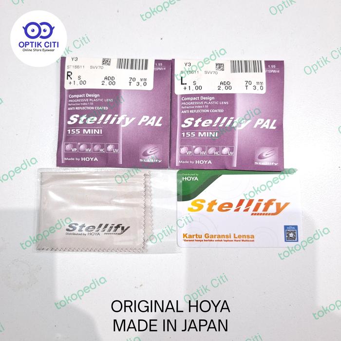 Jual lensa kacamata progresif Hoya Stellify 1.55 HVP Original - Jakarta ...