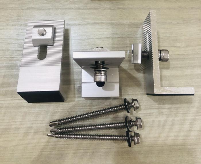 Jual L Feet Kit Mounting Solar PV Module Panel Surya dgn Rubber Pad ...