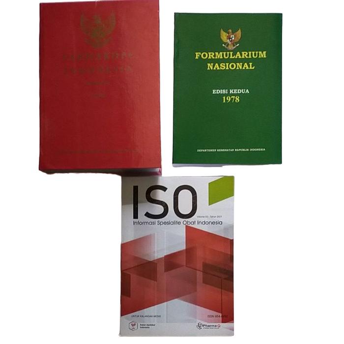 Jual Paket Buku Farmasi Farmakope Edisi 3, Formularium Edisi Kedua, Iso ...