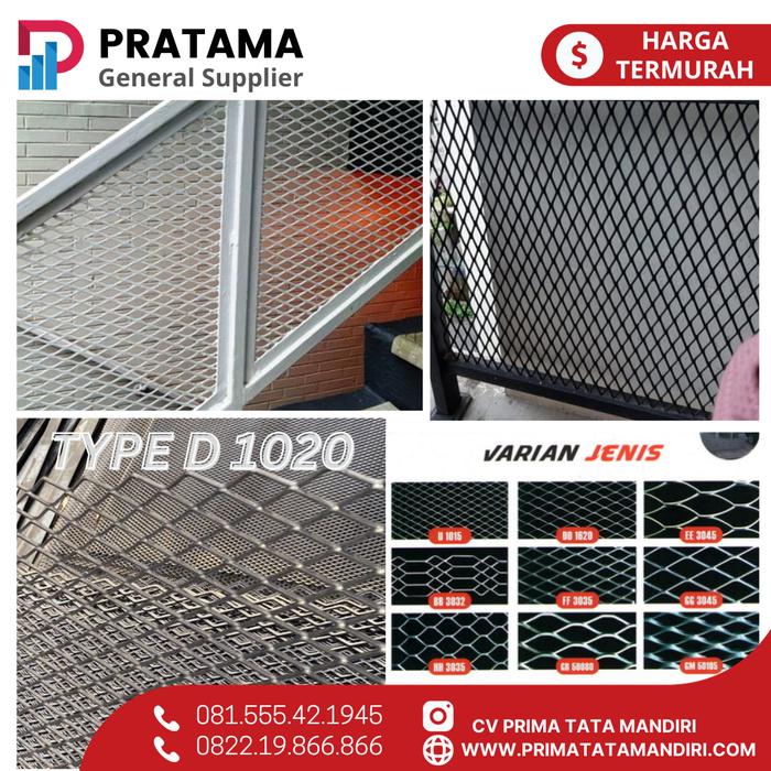 Jual Expanded Metal Mesh D 1020 ukuran 1.20 x 2.40m - Kawat Ram Besi | Wire - Kota Surabaya - CV ...