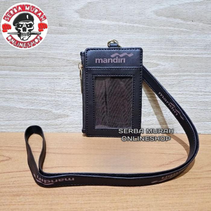 Jual ID Card Holder Tali Lanyard Name Tag Model Resleting Logo BANK ...