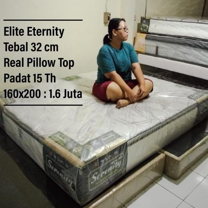 Jual Set Spring Bed Elite Eternity 2020 160x200 padat t:32 cm divan ...