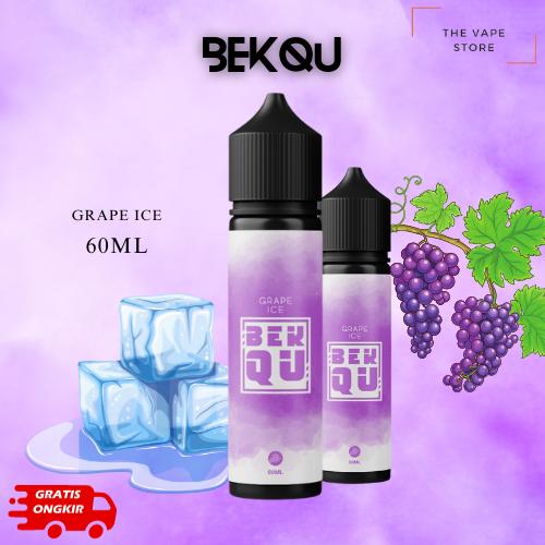Promo botol liquid tanpa nikotin Bekqu_GrapeIce 60ml botol botol botol ...