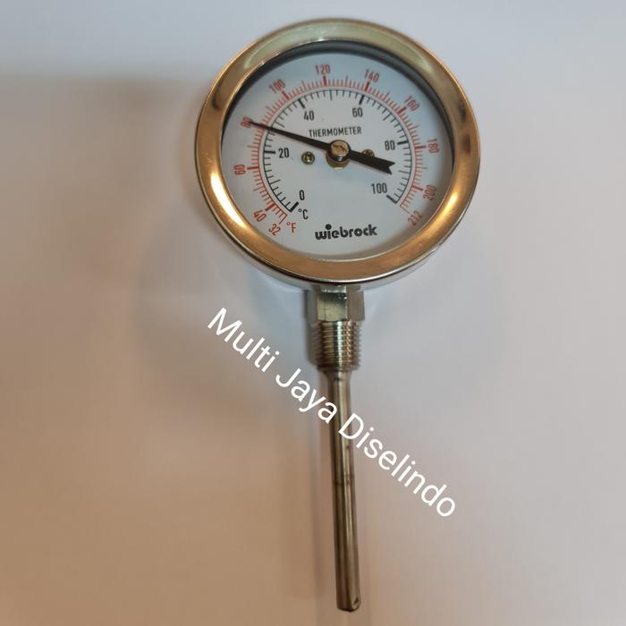 Jual Thermometer Raket Stainless 6" inch 100 derajat / Alat Ukur Suhu ...