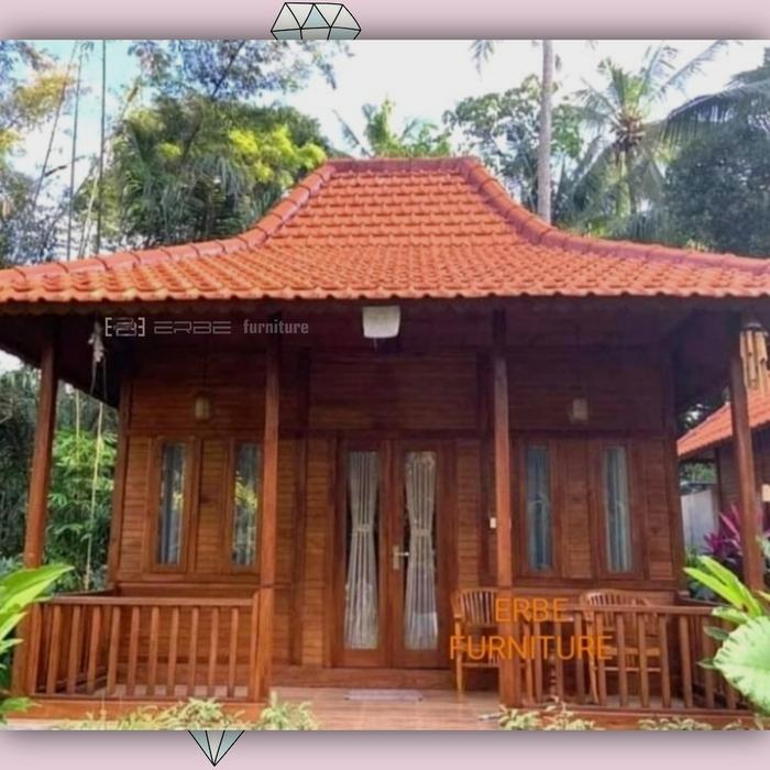 Promo gazebo saung rumah jawa limasan kayu jati klasik 8x6 meter - Kab ...