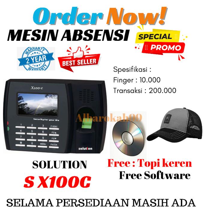 Jual mesin absen solution x100c garansi 2tahun - Kota Tangerang ...