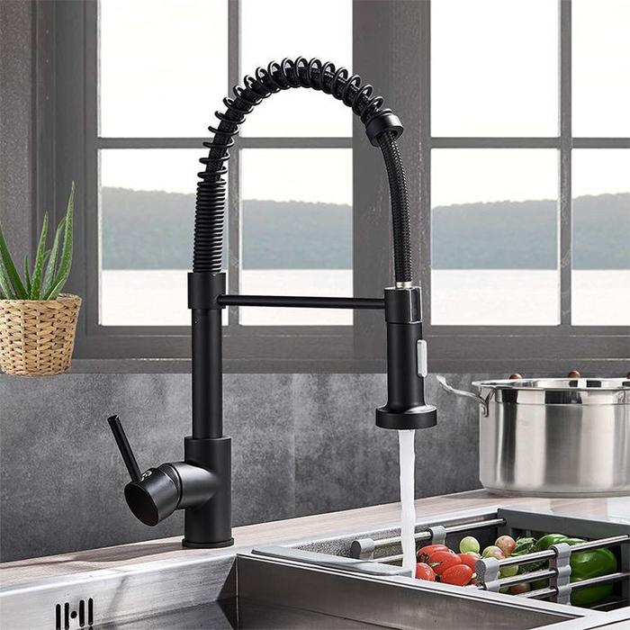 Jual Kran dapur Kitchen Sink Hitam/ Kran Tarik Fleksibel / Kran PANTRY ...