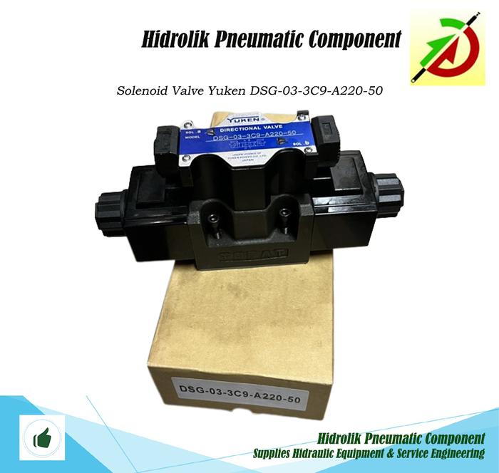 Jual YUKEN SOLENOID VALVE DSG 03 3C5 A220 50 / DIRECTIONAL YUKEN DSG-03 ...