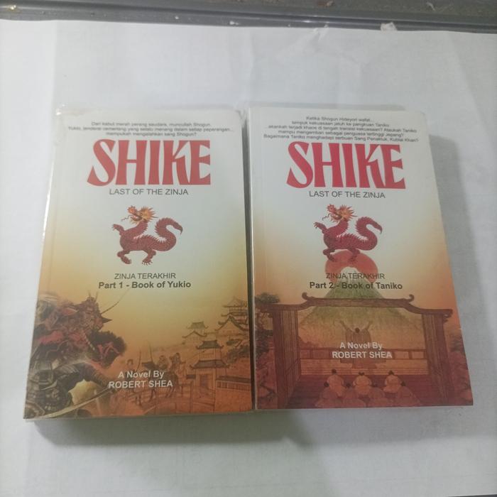 Jual novel terjemahan Shike Last of the zinja part 1 dan 2/ Robert Shea ...