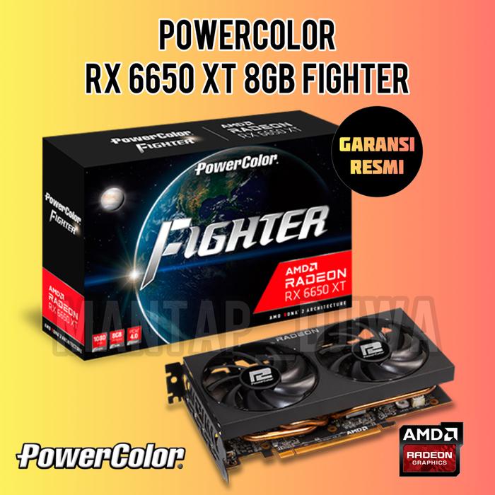 Jual PowerColor AMD Radeon RX 6650 XT / 6650XT Fighter 8GB PCIe 4.0 ...