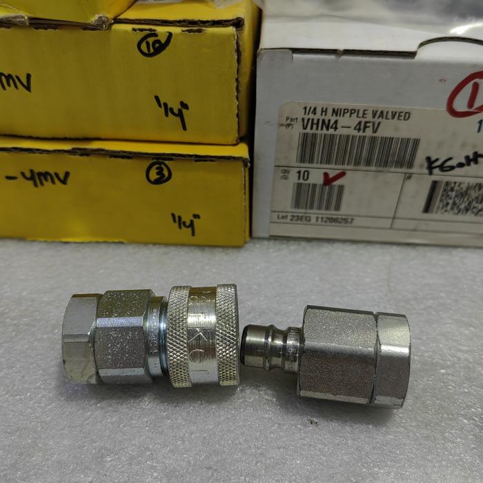 Jual Quick Coupler 1/4" NPT SET 6500PSI STEEL SNAPTITE VHC4-4FV | VHN4 ...