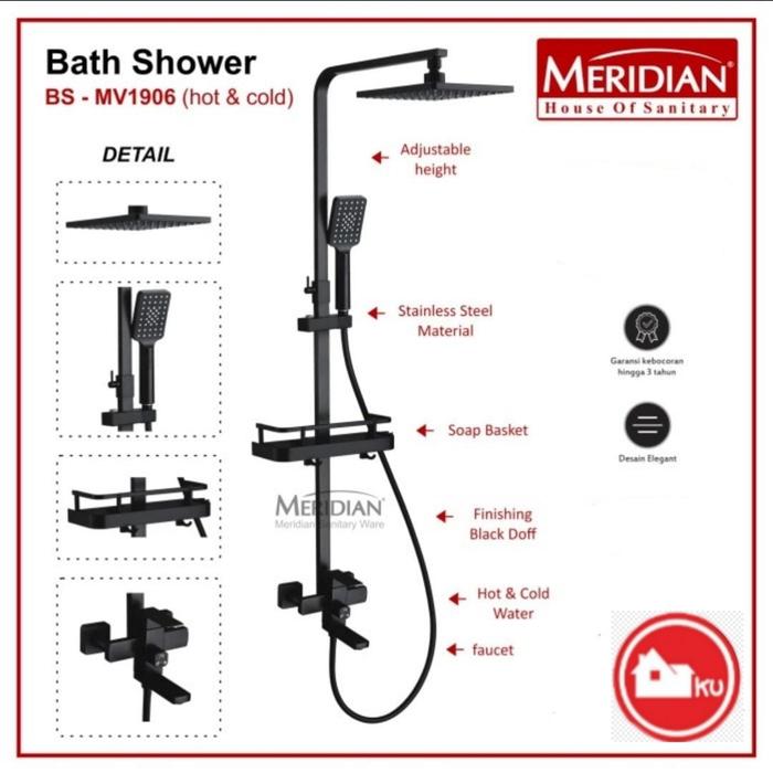 Promo MERIDIAN BS-MV1906 BATH SHOWER + FAUCET Cicil 0% 3x - Jakarta ...