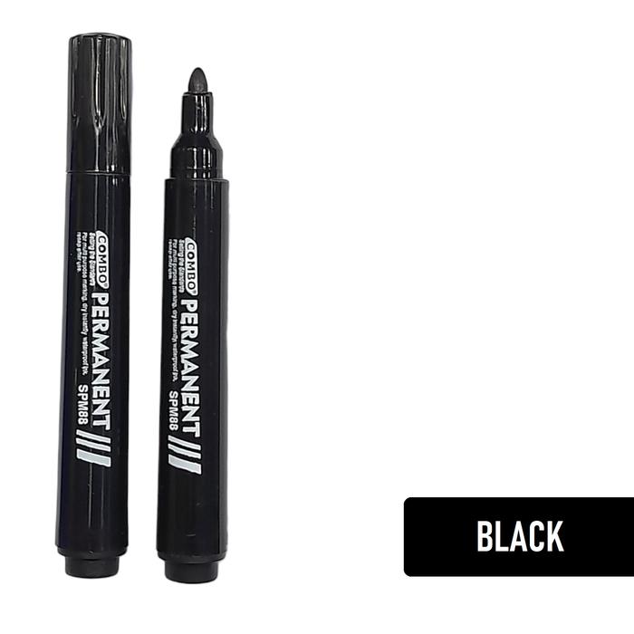 Jual Spidol Permanen SPM-88 / Permanent Marker Round Tip Hitam, Merah ...