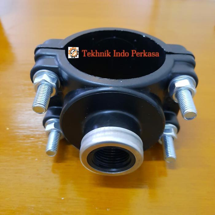 Jual Klem Sadle HDPE 32mm x 3/4" Inch / Clamp Saddle HDPE / Klem Sadel ...