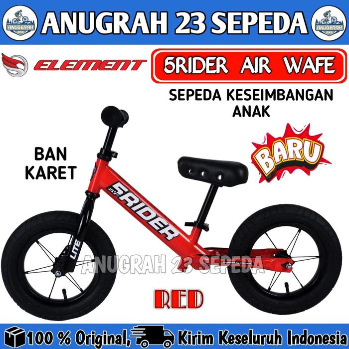 Jual Pushbike Balance Bike ELEMENT RMB 5RIDER AIR WAFE Ban Karet - Kota ...