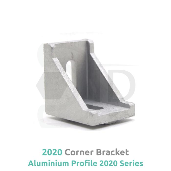 Jual 2020 Corner Bracket 90 Degree Angle Gusset Siku Aluminium Profile ...