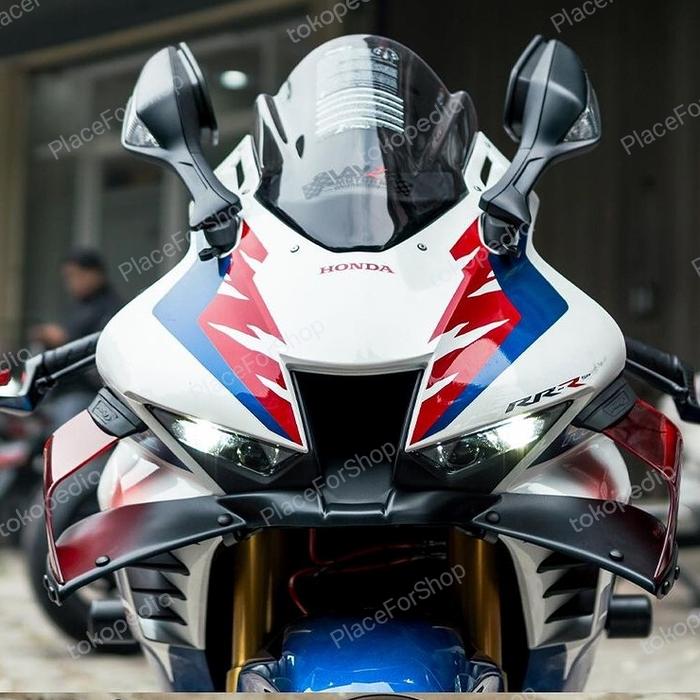 Jual downforce spoiler winglet depan honda cbr1000rrr cbr1000rr-r hitam ...