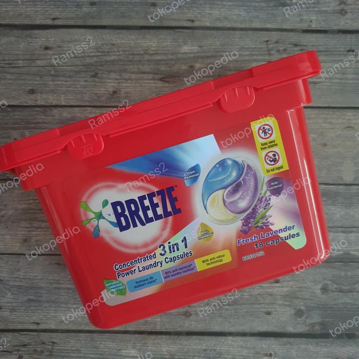 Jual Breeze Capsules Pods Detergent Fresh Lavender Tide Persil ...