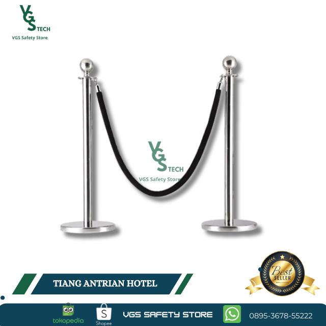 Promo Tiang Pembatas Antrian Stainless Queue Line Standing Barrier ...