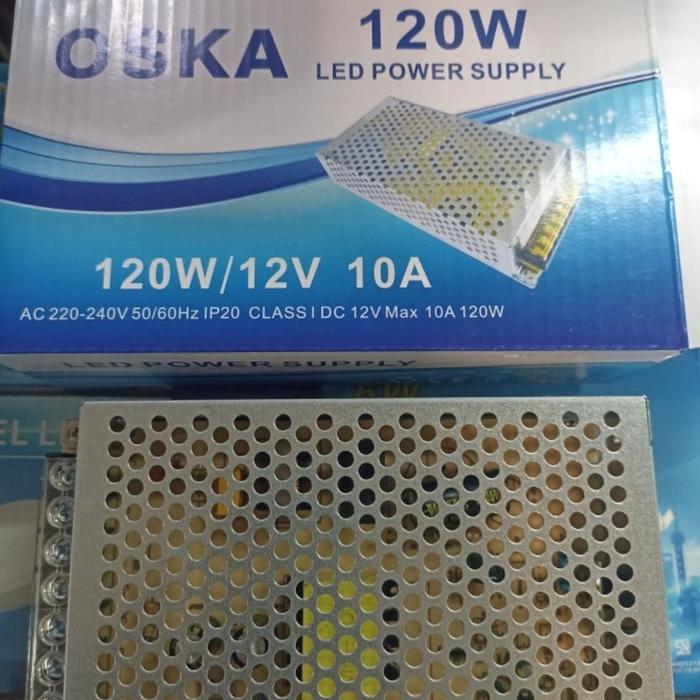 Jual POWER SUPPLY 10A BALLAST 10 AMPERE 12V TRAVO 10A LED STRIP OSKA ...