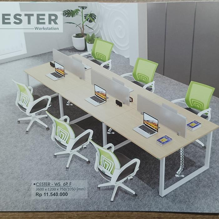 Jual meja kerja partisi workstation 6 orang staff - Jakarta Barat - sejahtera furniture ...