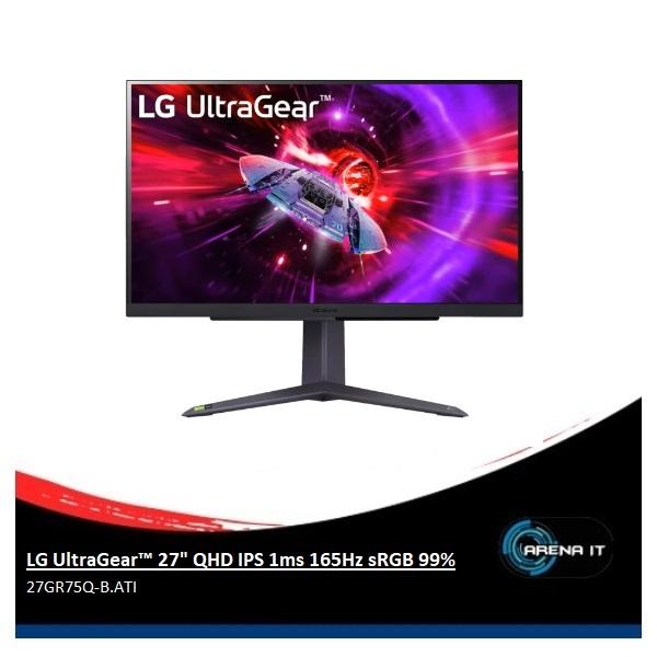 Promo LG Monitor UltraGear™ 27" QHD IPS 1ms 165Hz sRGB 99% - 27GR75Q-B ...